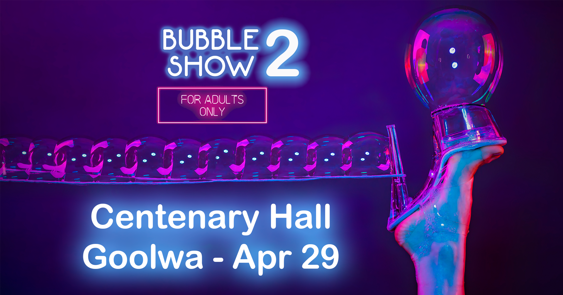 Bubble Show for Adults Only 2 in Goolwa (18+) - Fairy Pig